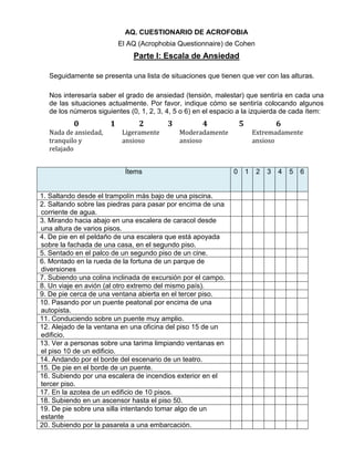 Aq cuestionario-de-acrofobia-formato | PDF