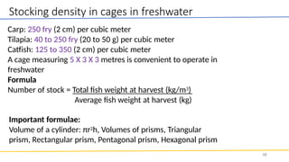 Cage fish farming and the basic principals.pptx
