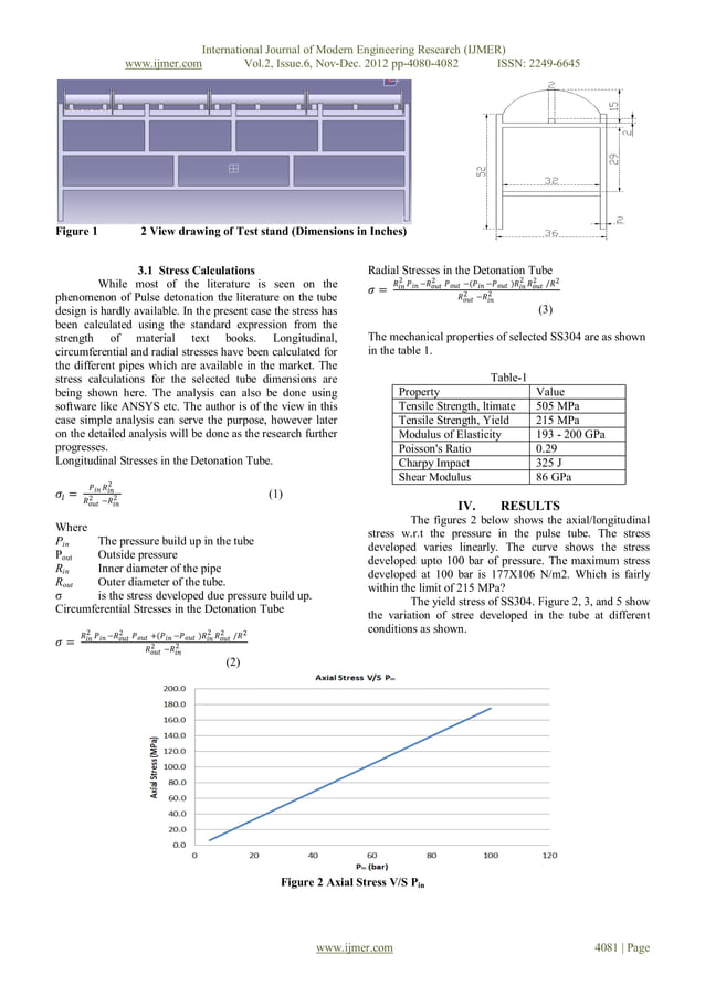 Stress Analysis of Pulse Detonation Engine Tube | PDF