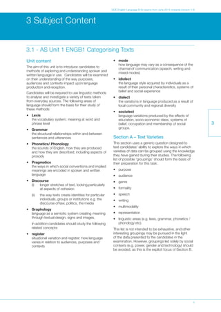 AQA English Language Markscheme | PDF
