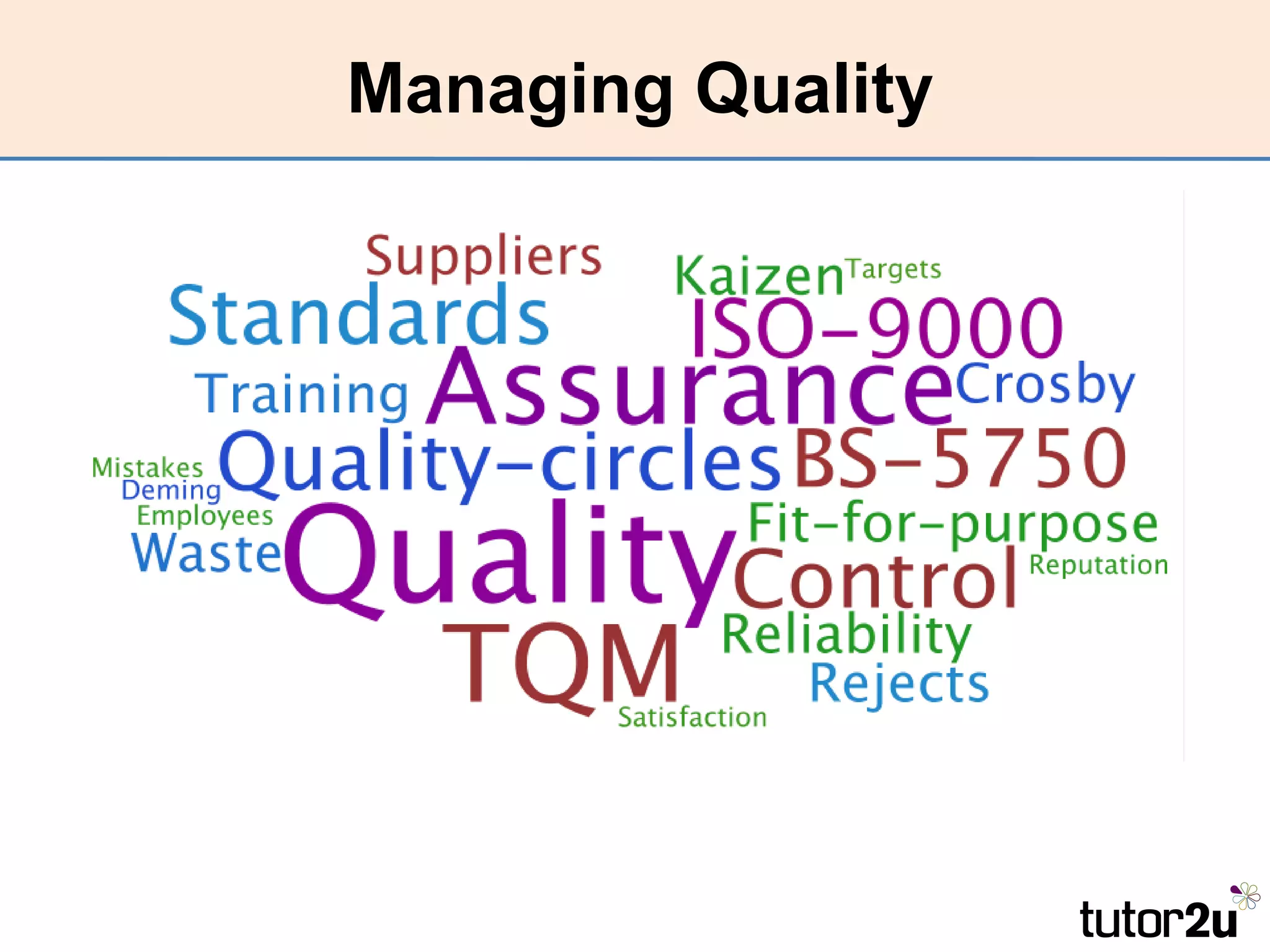 Operations - Managing Quality | PPT