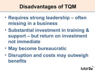 Operations - Managing Quality | PPT