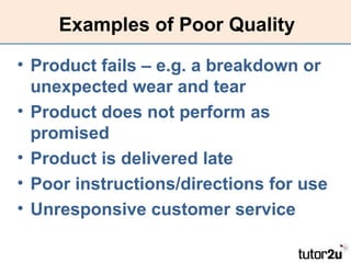Operations - Managing Quality | PPT