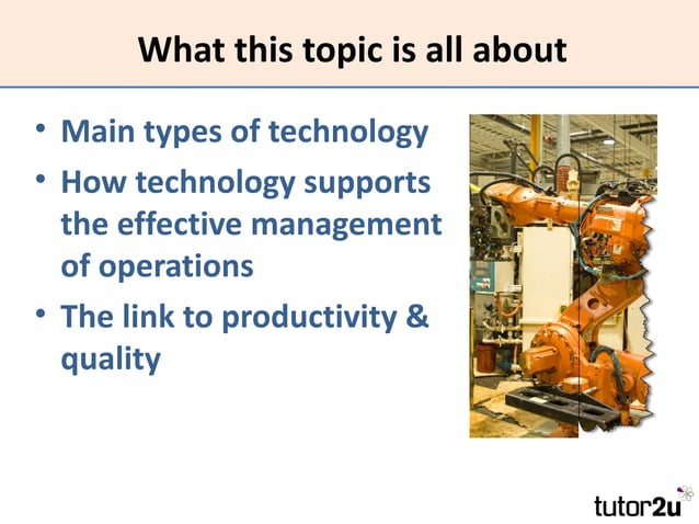 Operations - Technology | PPT