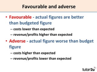 Aqa bus2-usingbudgets | PPT | Business Accounting & Finance | Business