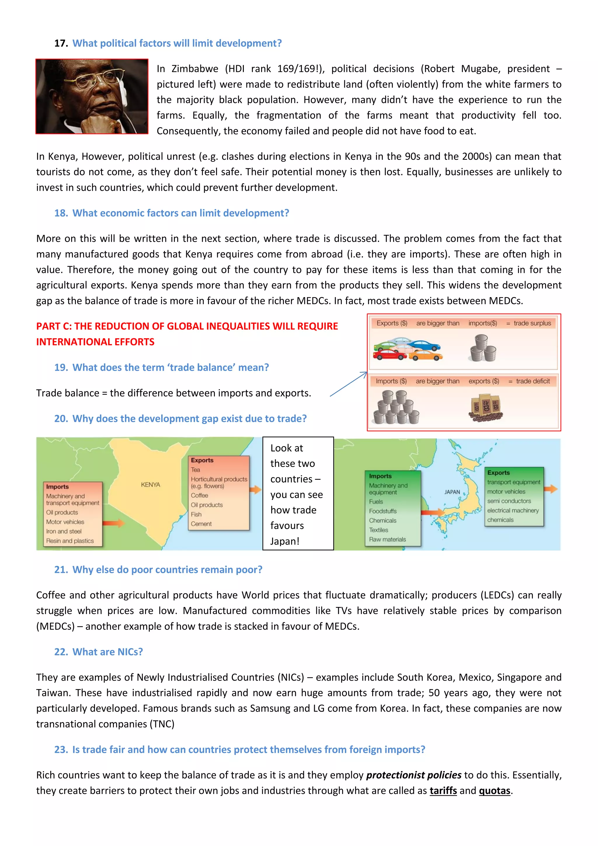 Aqa development gap revision | PDF