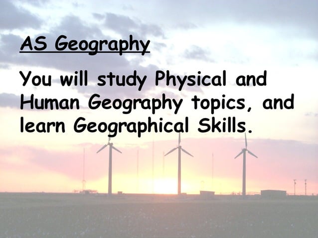 AQA Geography A level | PPT