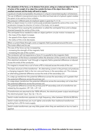 Aqa p3-checklist | PDF