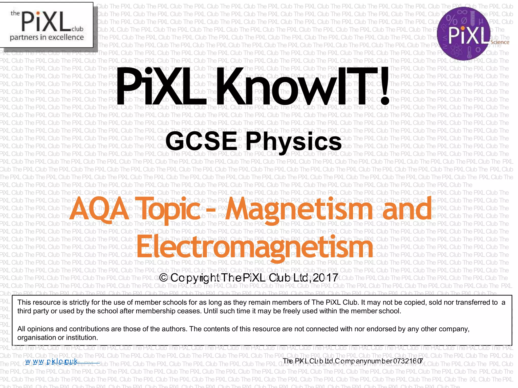 Aqa physics-magnets-and-magnetism-info only | PPTX