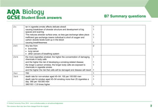 AQA Biology B7 [ Summary answers ] | PDF