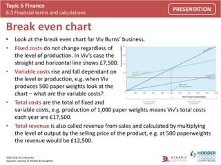 AQA Business finance powerpoint GCSEs last | PPTX