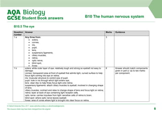 AQA Biology B10 [ Answers ] | PDF