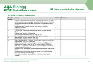 AQA Biology B7 [ Answers ] | PDF