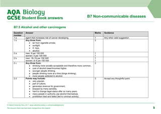 AQA Biology B7 [ Answers ] | PDF