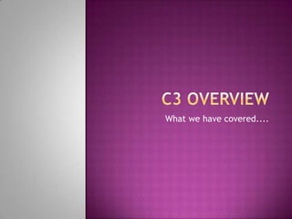 Aqa gcse chemistry c3 revision | PPTX