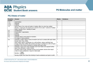 AQA Physics P6 [ Answers ] | PDF | Chemistry | Science