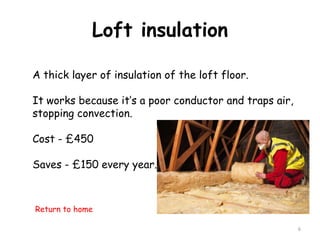 Aqa heating and insulating buildings | PPTX