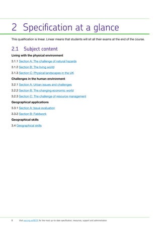 Aqa new spec from 2016 | PDF