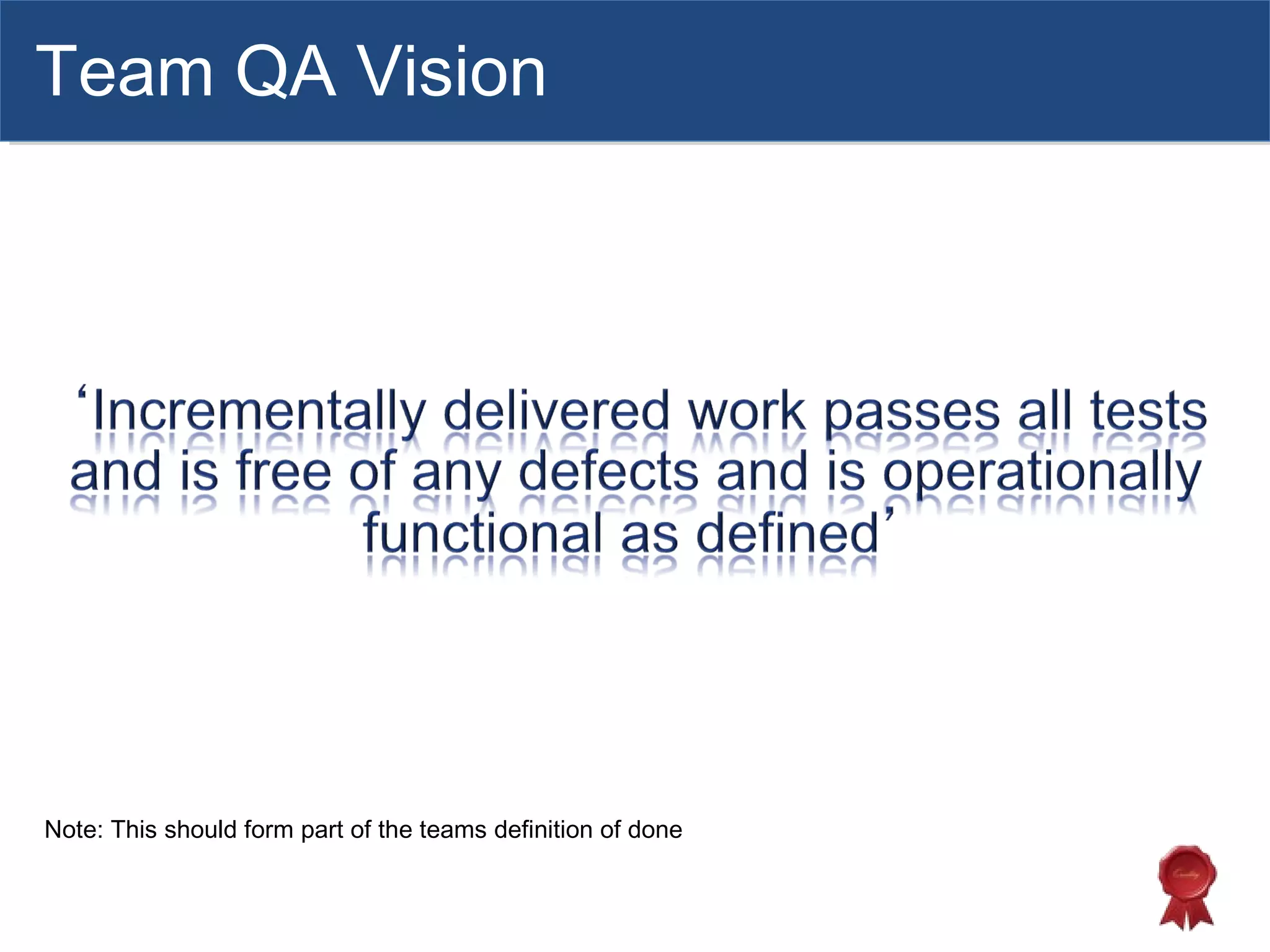 Agile QA presentation | PPT