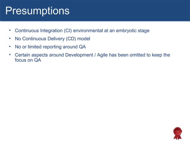 Agile QA presentation | PPT | Logistics | Business