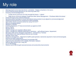 Agile QA presentation | PPT