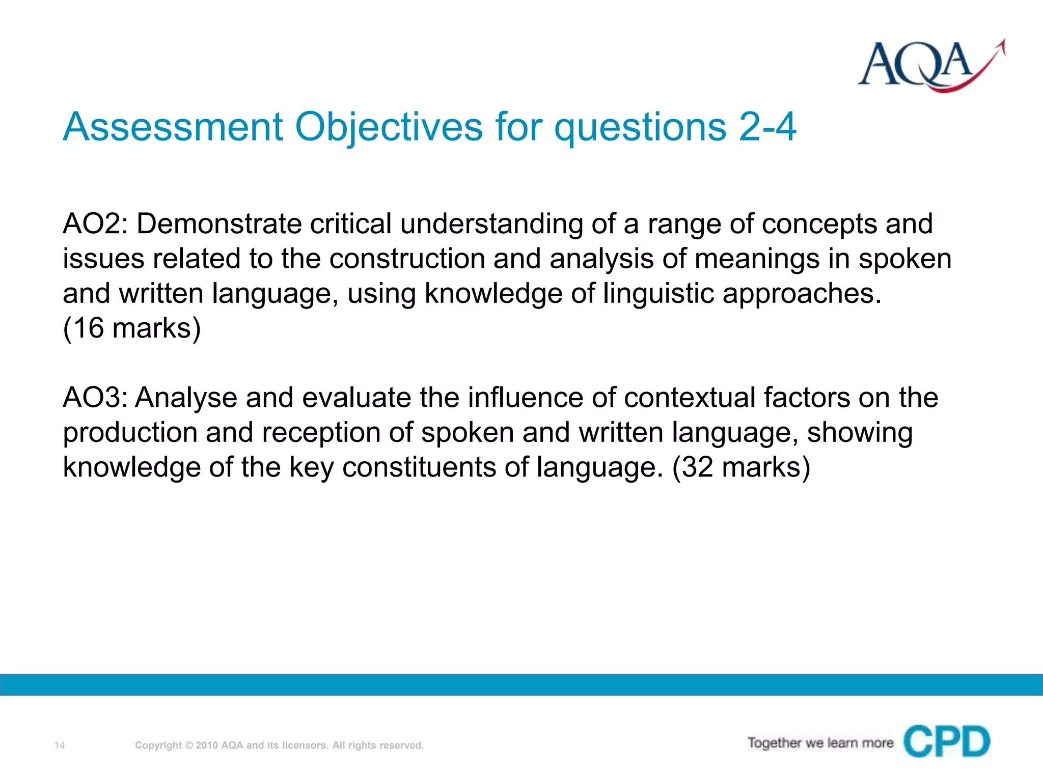 Aqa web conference presentation v1.2 | PPTX