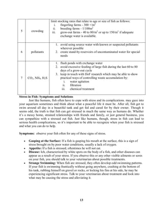 Abiotic and Biotic Stress Management in Aquaculture | PDF