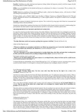 Aqeedah declaration of faith - saalih ibn fawzaan al-fawzaan | PDF | Islam | Religion & Spirituality