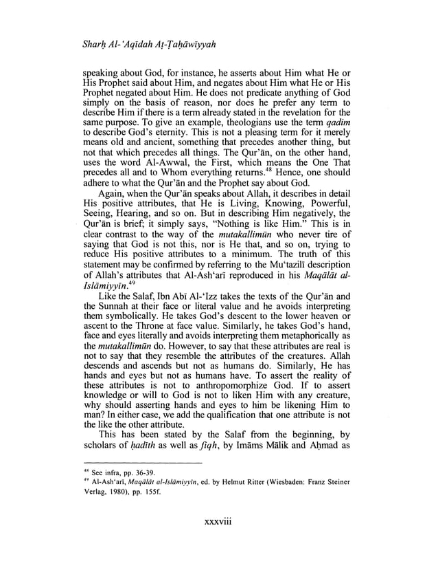 Aqeedah tahawiyyah-commentary-part1 | PDF