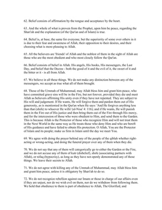 Aqeedatul tahawiyyah text_-_imam_tahawi | PDF | Islam | Religion ...