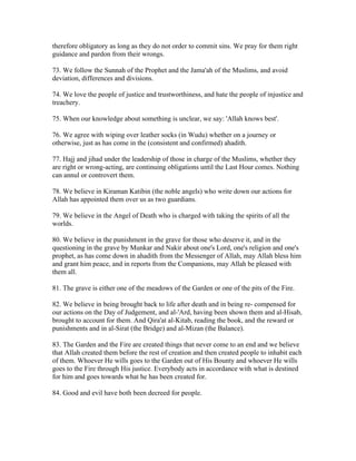 Aqeedatul tahawiyyah text_-_imam_tahawi | PDF | Islam | Religion ...