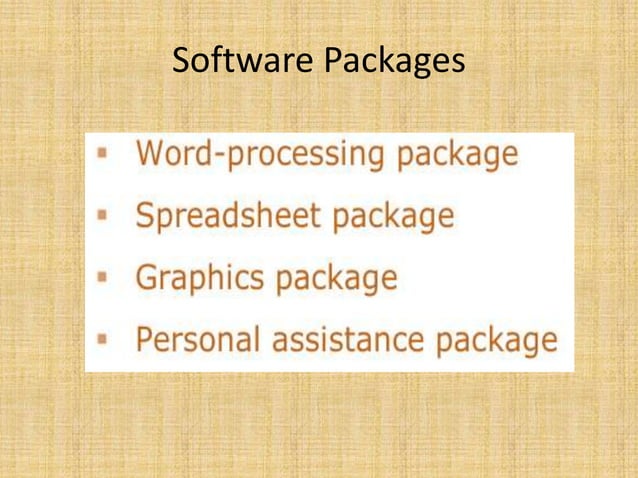 Application software packages | PPTX