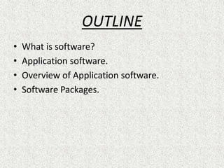 Application software packages | PPTX