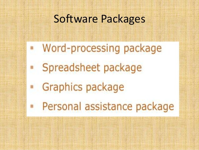 Application software packages
