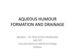 Aqueous production and drainage | PPTX