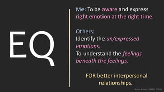 Emotional Quotient to Adaptability Quotient | PPTX