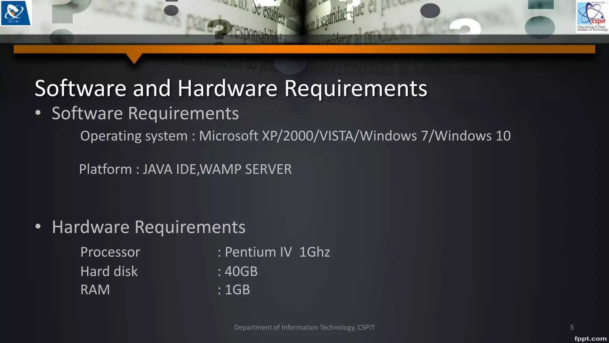 AUTOMATED QUESTION PAPER GENERATOR | PPTX