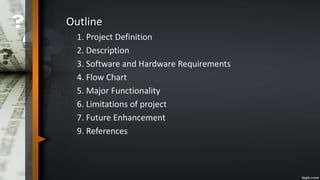 AUTOMATED QUESTION PAPER GENERATOR | PPTX