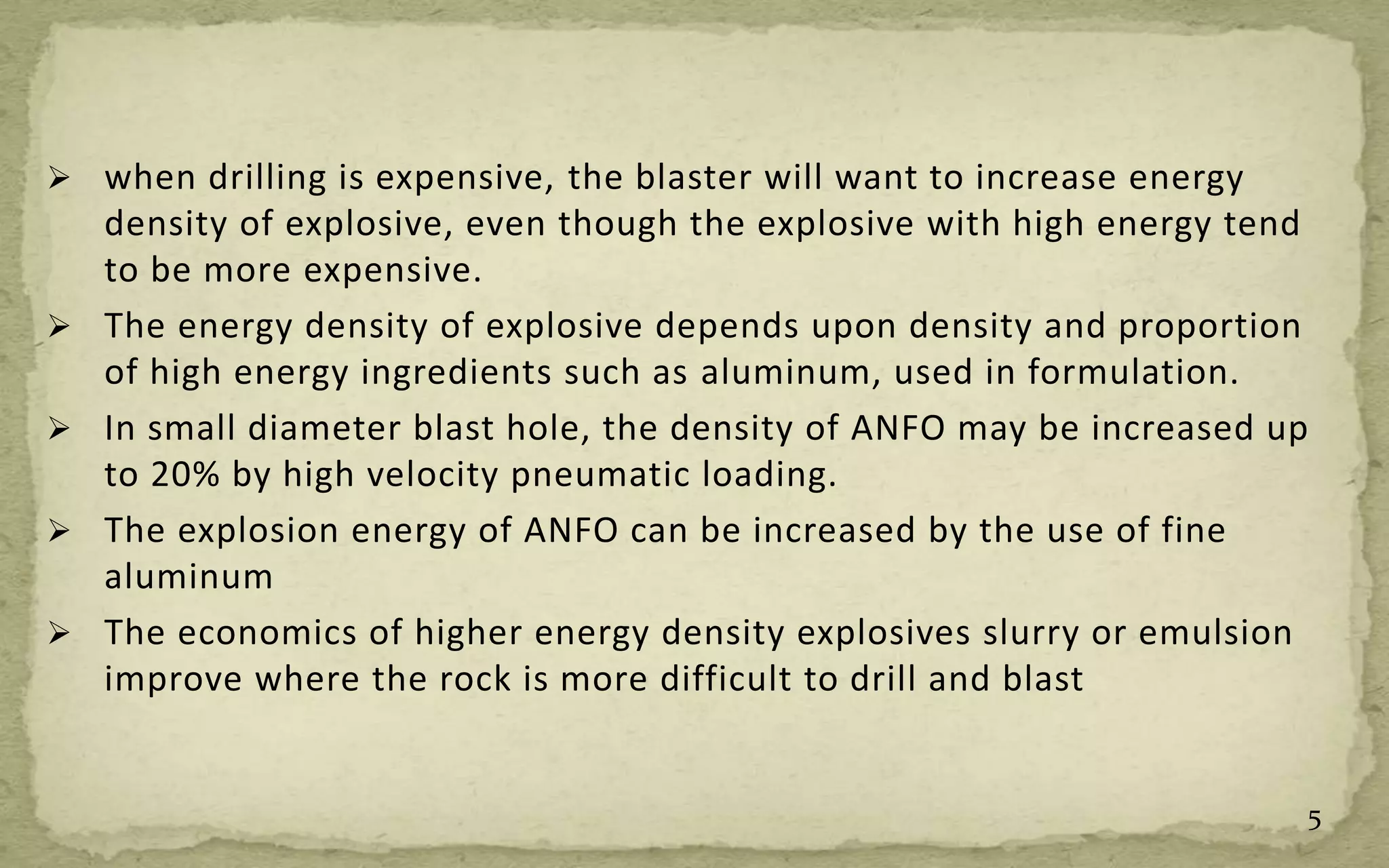 Selection of Suitable Explosives | PPTX