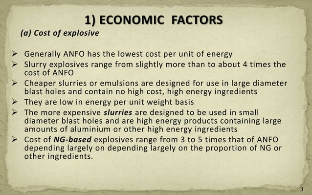 Selection of Suitable Explosives | PPTX | Geology | Science