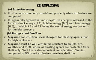 Selection of Suitable Explosives | PPTX | Geology | Science