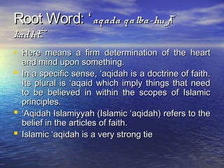 Islamic Aqidah | PPT