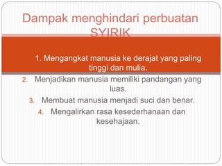 Menghindari Perbuatan Syirik | PPTX