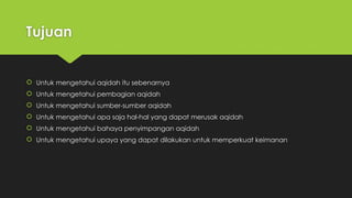Aqidah Islam yang menjadi pedoman umat islam.pptx