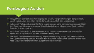 Aqidah Islam yang menjadi pedoman umat islam.pptx
