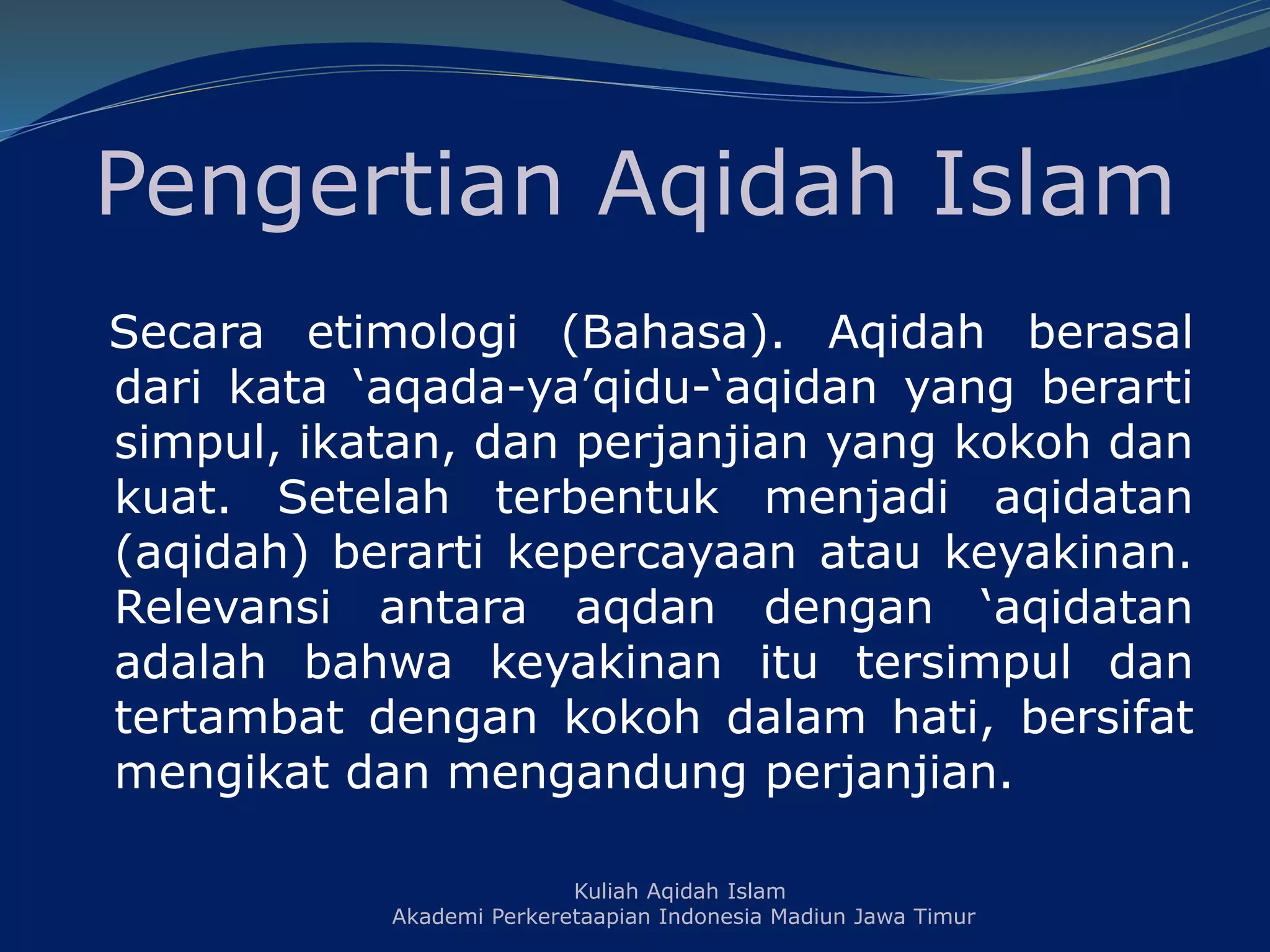 Aqidah Islamiah.ppt