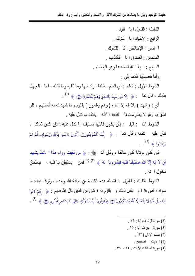 Aqidat At Tauheed | PDF