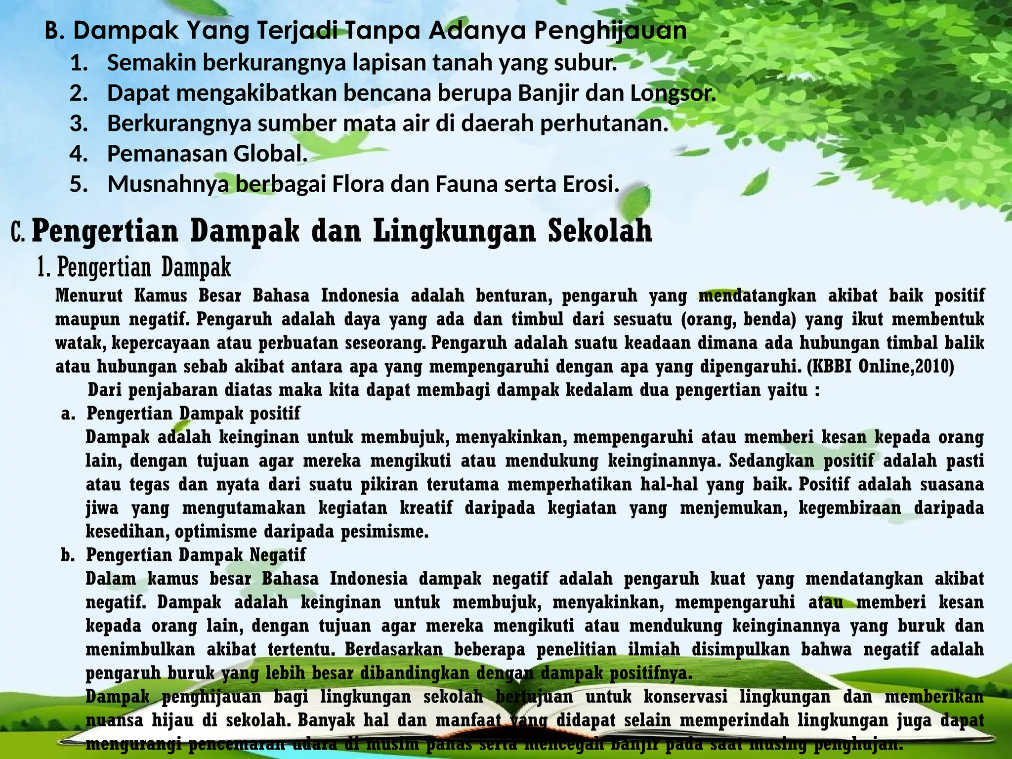 Penghijauan di Lingkungan Sekolah MTS Muhammadiyah | PPTX