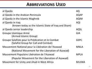 Al Qaeda in the Islamic Maghreb: Leaders and their Networks | PDF