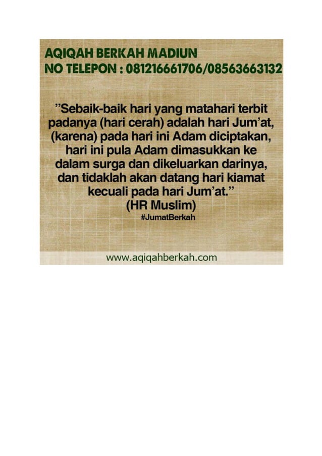 Aqiqah berkah (2) | PDF